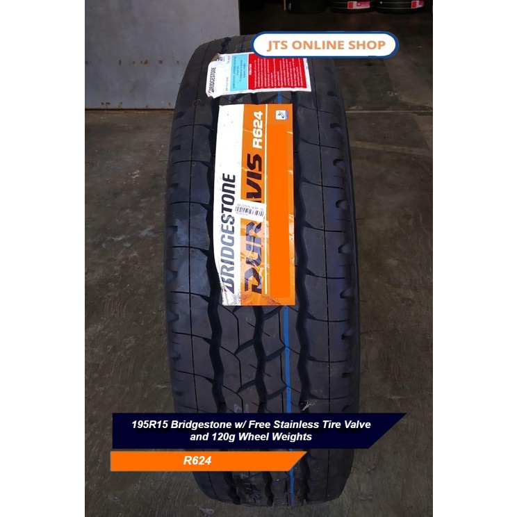 195R15 8PR Bridgestone w/ Free Stainless Tire Valve | Shopee Philippines
