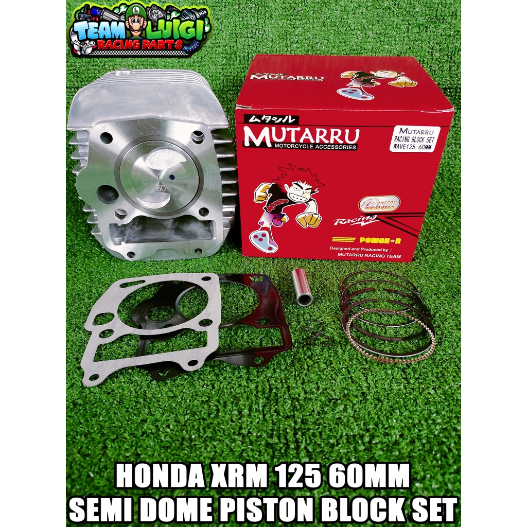 MUTARRU HONDA XRM 125 60MM SEMI DOME PISTON CYLINDER BLOCK SET | Shopee ...