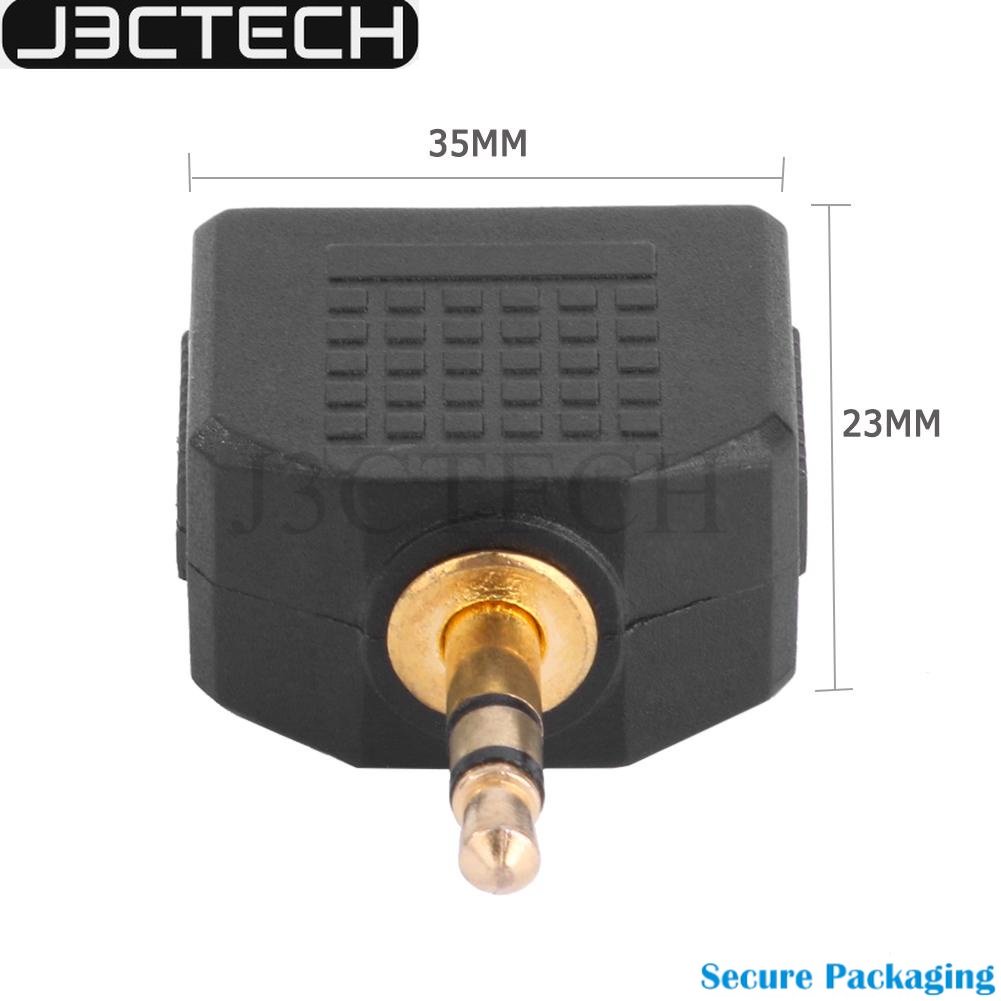 Gold Plated 3.5mm Male Stereo to Dual 3.5mm Female Jack Y Splitter ...
