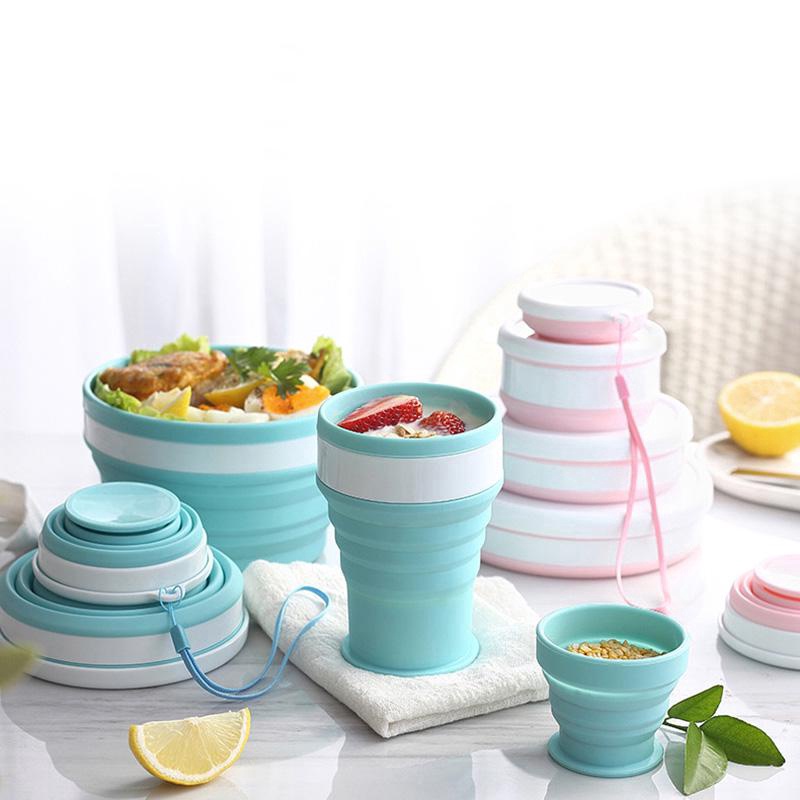 Folding Silicone Cup Coffee Mugs Travel Collapsible Silicone Cups ... Folding Silicone Cup Coffee Mugs Travel Collapsible Silicone Cups ...