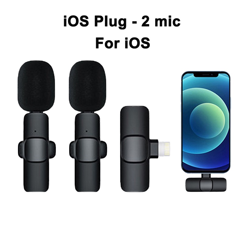 Wireless K9 Lavalier Microphone Set for Phone and Camera with Effective ...