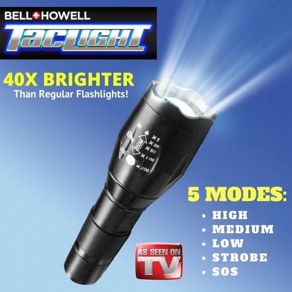 Taclight High Powered Tac Light Military Grade 5 Light Modes | Shopee Philippines