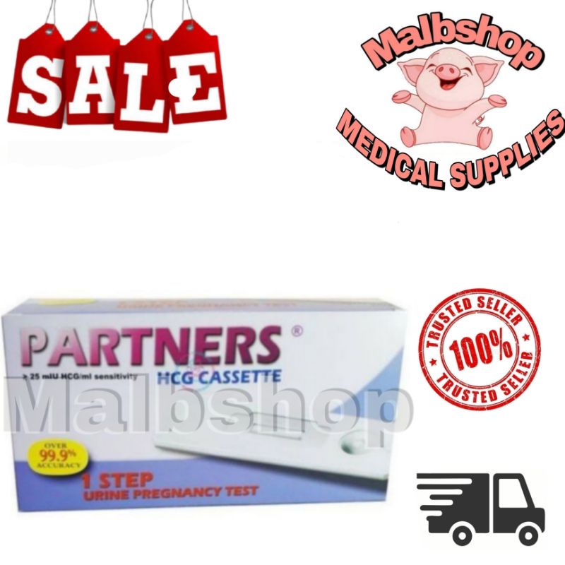 ORIGINAL PREGNANCY TEST KIT PARTNERS HCG CASSETE PT 100pcs | Shopee ...