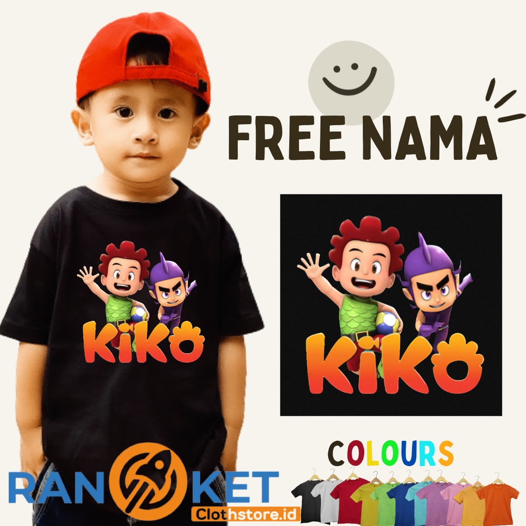 Kiko Cartoon Kids T-Shirt | Custom Children's T-shirts | Latest Viral ...