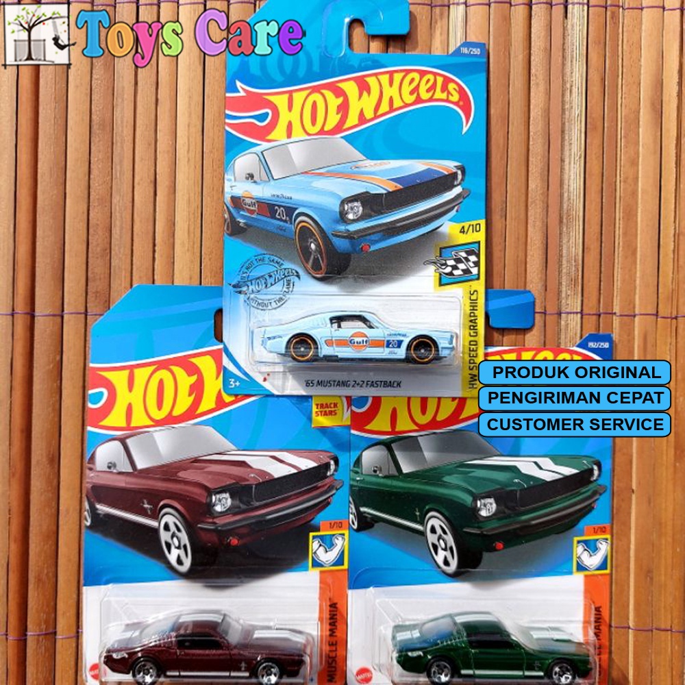 HIJAU Hotwheels 65 MUSTANG 2+2 FASTBACK 2013 Blue TOSCA 2022 Maroon ...