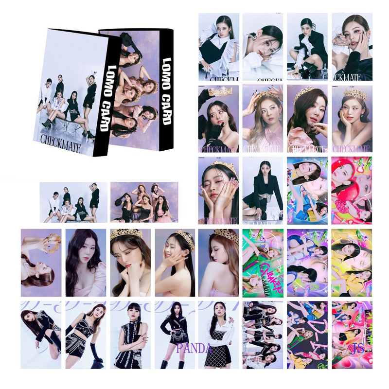 Panda 30pcs/Set Kpop ITZY Lomo Cards HD Photo SNEAKERS K-POP Photocard ...