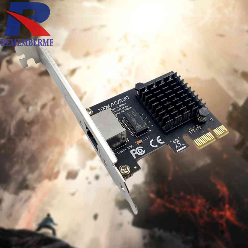 100/1000/2500Mbps Gigabit Ethernet PCIe RJ45 Network Card Adapter for ...