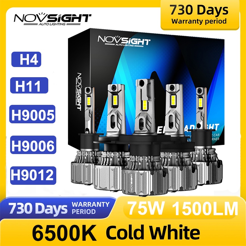 Novsight N50 9005 9006 9012 H11 H4 Car LED Headlight White Light Car ...