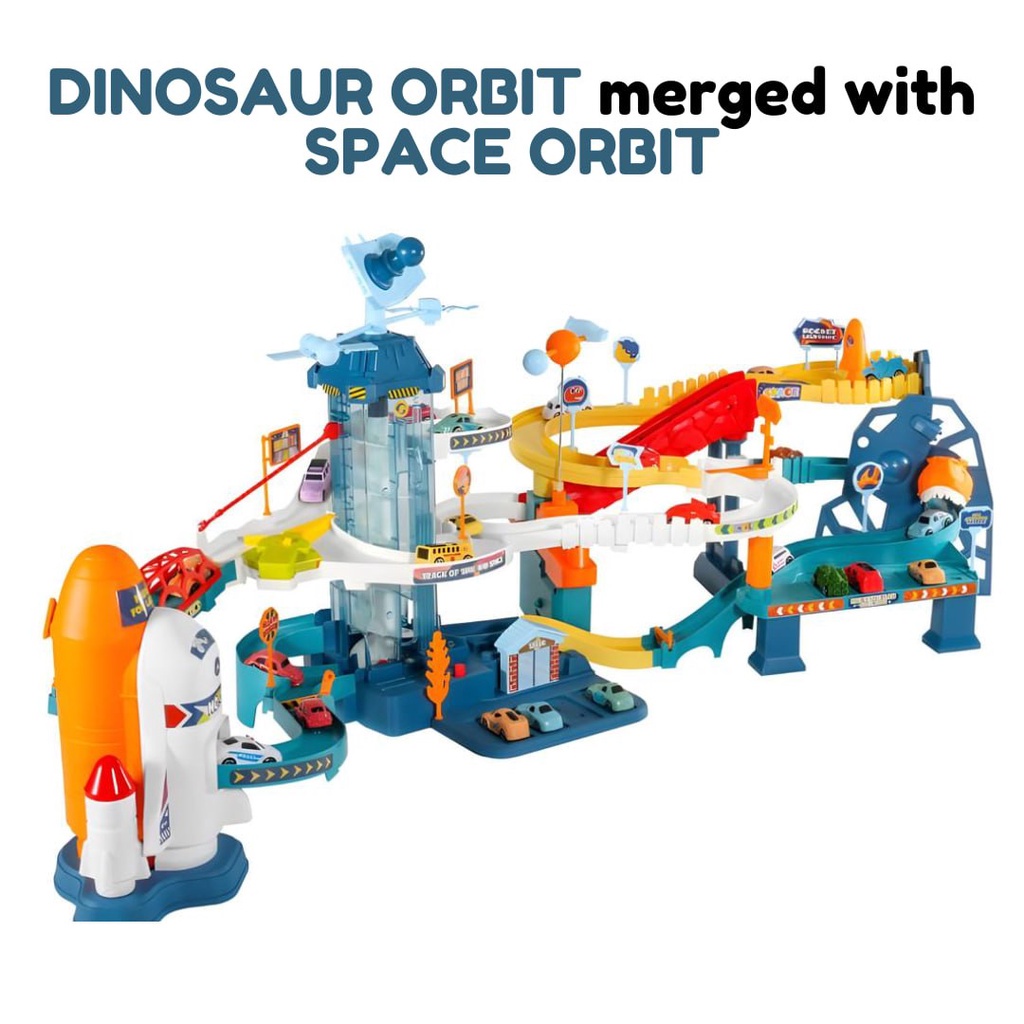 BYJ Dinosaur and Space Orbit Car Toy Race Track for Kids | Shopee ...