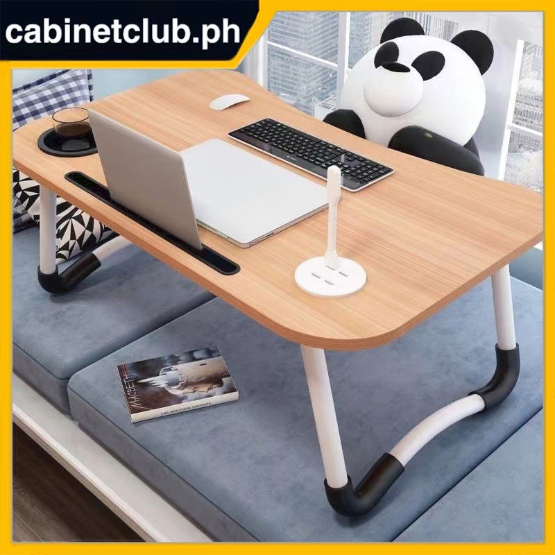 ⚡️COD⚡️Foldable Laptop Lazy Desk Wooden Bed Table Mini Bed Portable ...