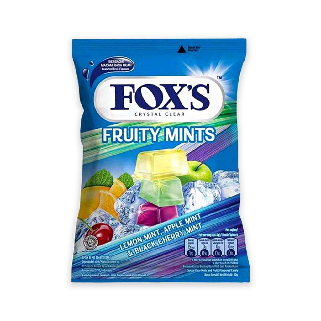 Fox's Crystal Clear Candy (Mints, Berries, Spring Tea, Fruits, Fruity Mints) 90g / 125g | Shopee ...