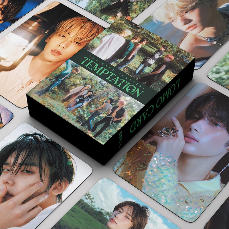 55pcs/box TXT Photocard TEMPTATION Album LOMO Card Postcard | Shopee ...