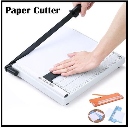 Officom Paper Cutter Black Metal Base A4 Size Heavy Duty guillotine ...
