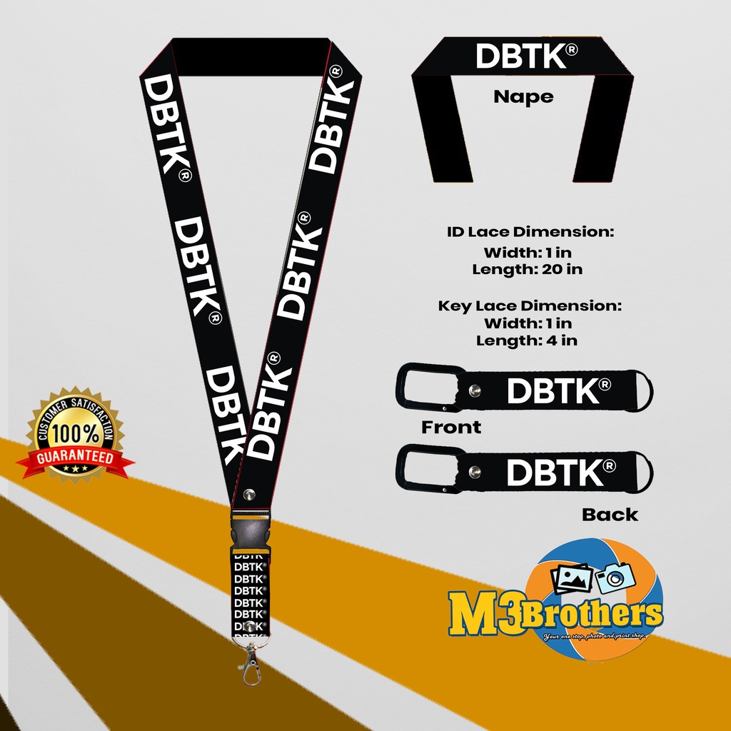 DBTK ID Lanyard with Key Lace or Key Tag | Shopee Philippines