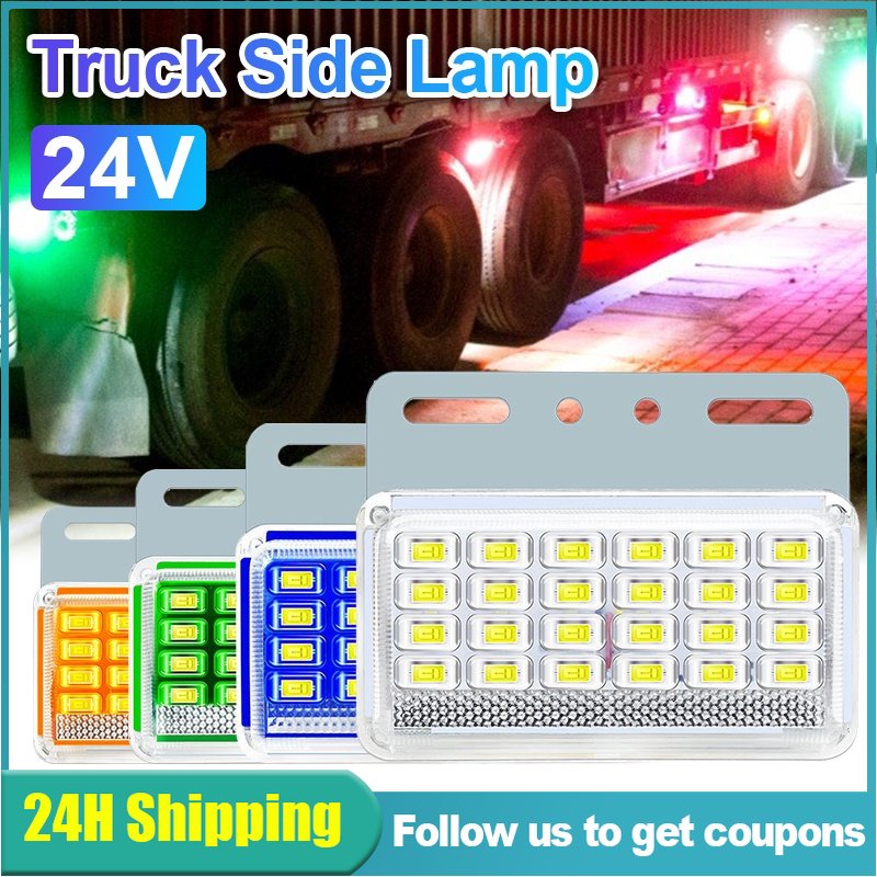 24v Car Truck Side Light Led Truck Bus Boat Rv Side Marker Light ...