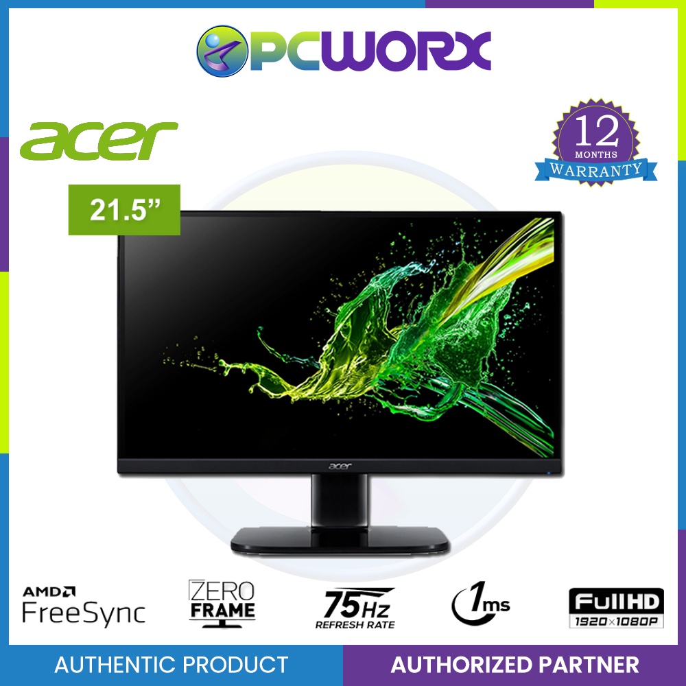 Acer SA222Q HBi 21.5" FHD 1920x1080 VA Technology 1ms AMD FreeSync ...