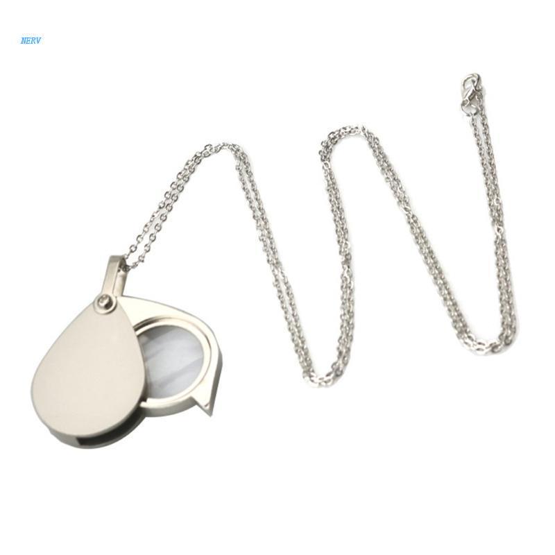 NERV Women 10x Magnifier Round Reading Magnifying Glass Monocle Lens ...