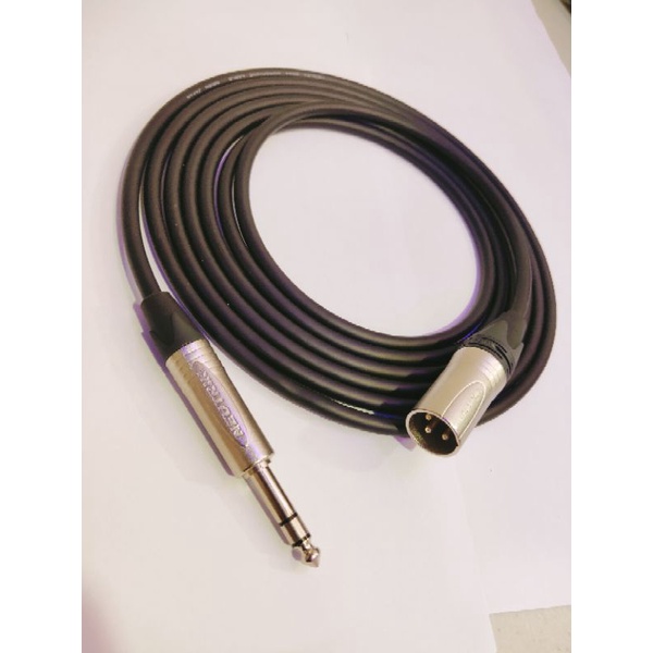 Trs to xlr male Jack 6 meters Mogami 2549 Neutrik connector nc3mxx np3x ...