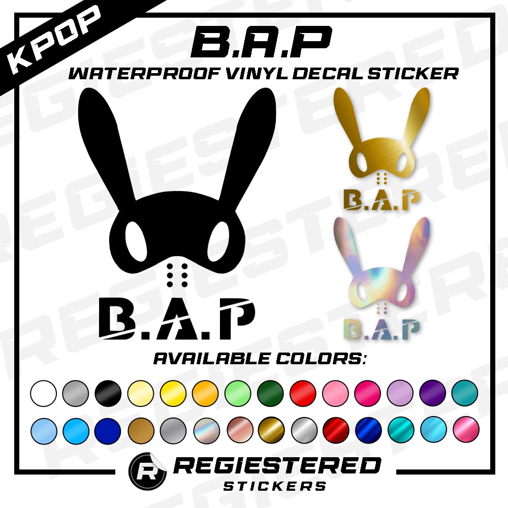 KPOP B.A.P Logo Vinyl Decal Sticker Waterproof | Shopee Philippines