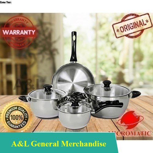 ORIG! High Quality Stainless Steel Cookware 7pcs Set Micromatic MCS-7 1 ...