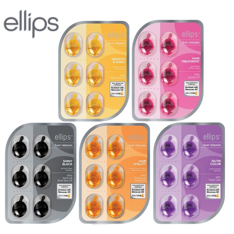 ELLIPS Ellipse HAIR VITAMIN 6-pack/HAIR VITAMIN 1-pack 6-pack | Shopee ...