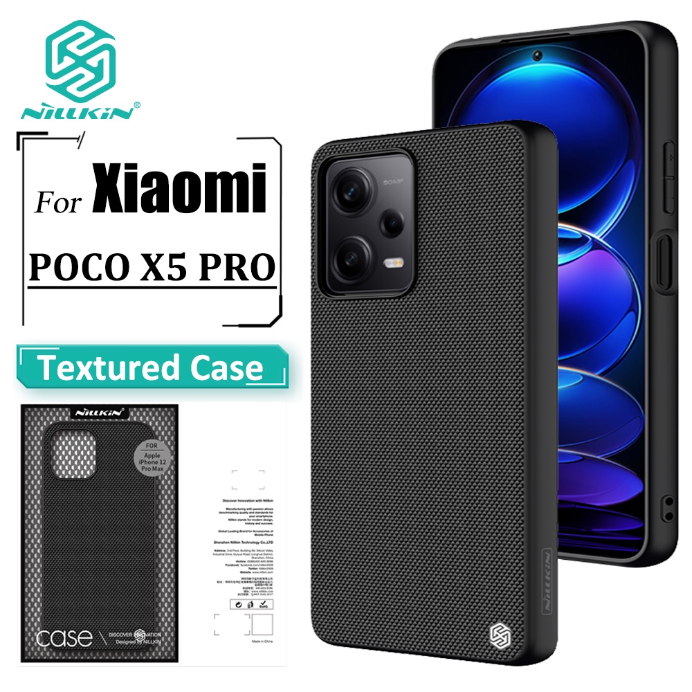 Nillkin Luxury Textured Case POCO X5 Pro 5G Case Anti Fingerprint Light ...