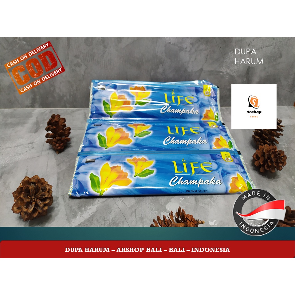 Indian aromatherapy incense Darshan Life Champaka 1 Renteng Original ...