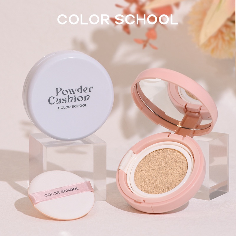 COLOR SCHOOL Moisturizing Nude Cushion BB Cream Concealer Anti-Sweat ...