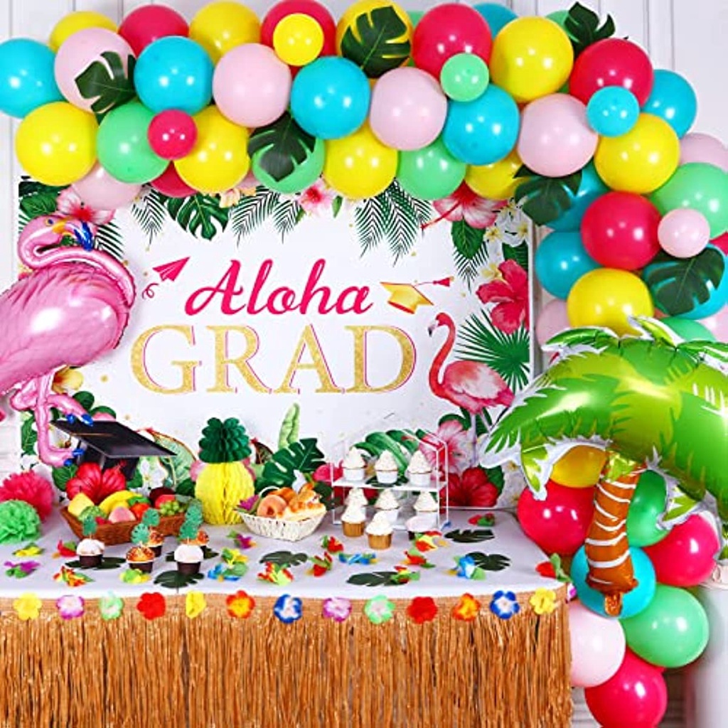Joymemo Tropical Aloha Graduation Party Decorations 2023 Aloha Grad