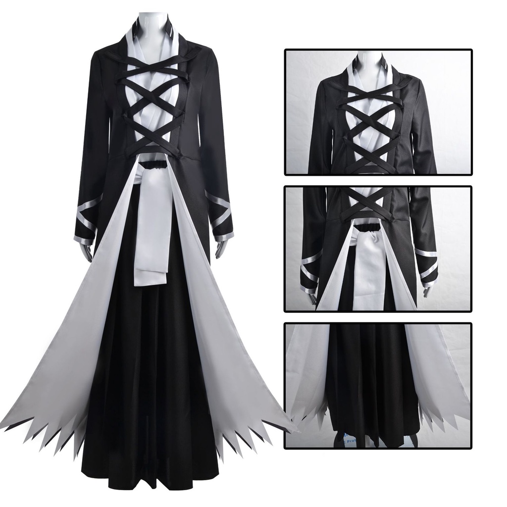High Quality Bleach Kurosaki Ichigo Robe Cosplay Costume Halloween ...
