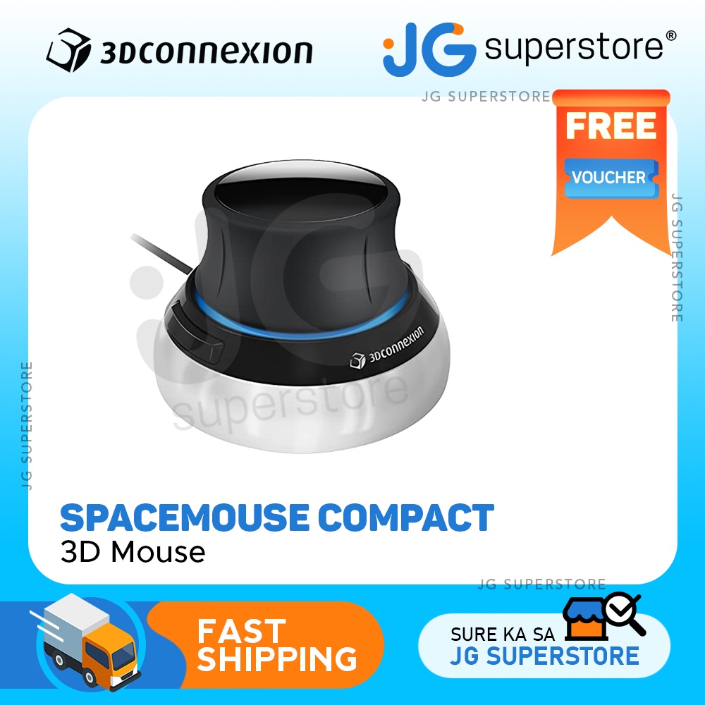 3Dconnexion SpaceMouse Compact 3D Mouse with 6 Degrees of Freedom ...