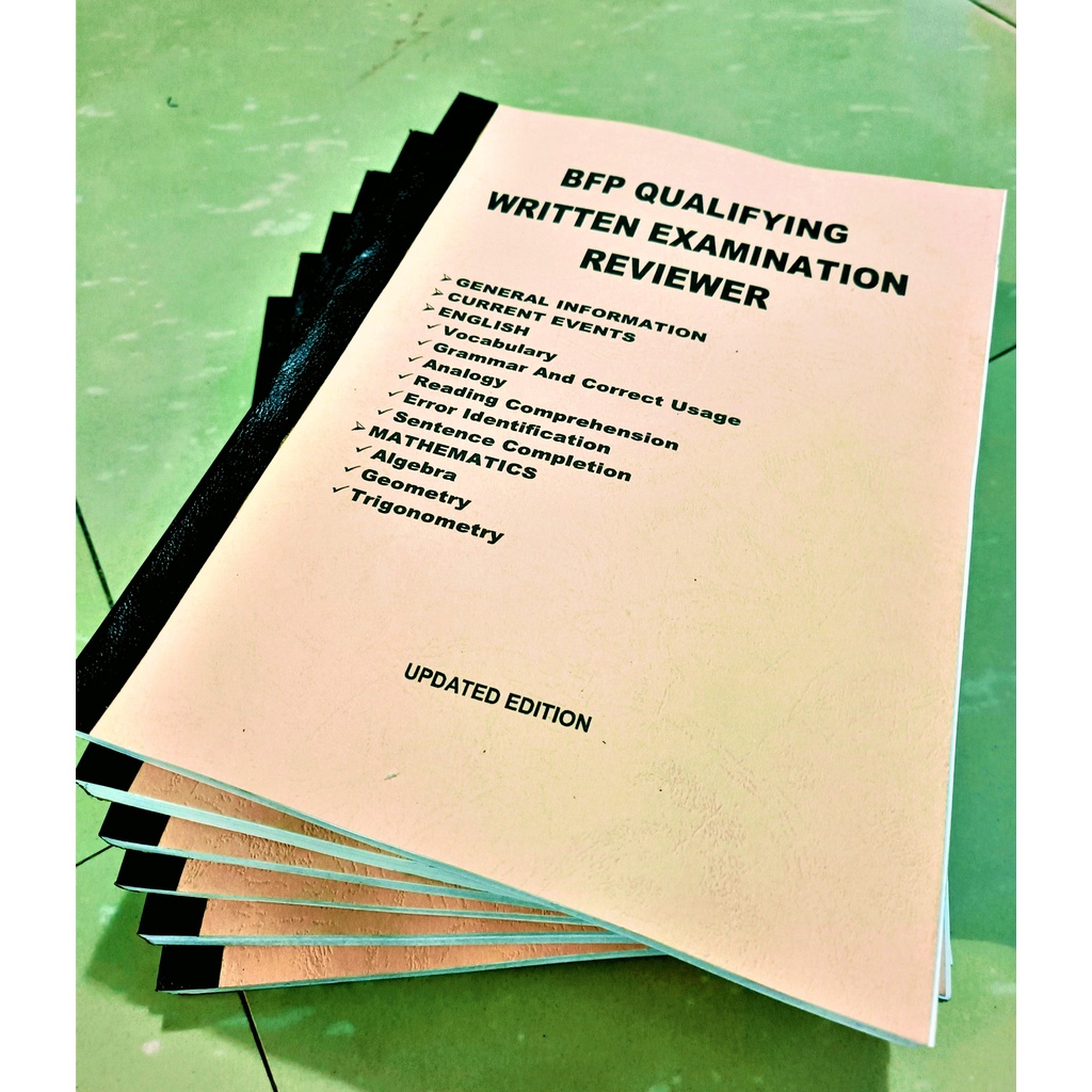 BFP QUALIFYING WRITTEN EXAM REVIEWER (2026 Edition) | Shopee Philippines