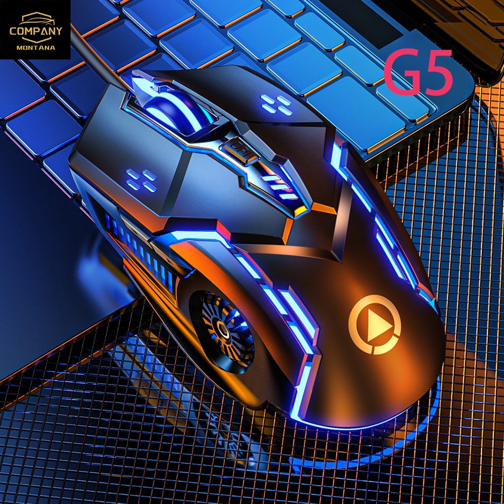 【Ready Stock】 G5 Gaming Mouse 7 Color Backlight USB Wired Mouse For ...