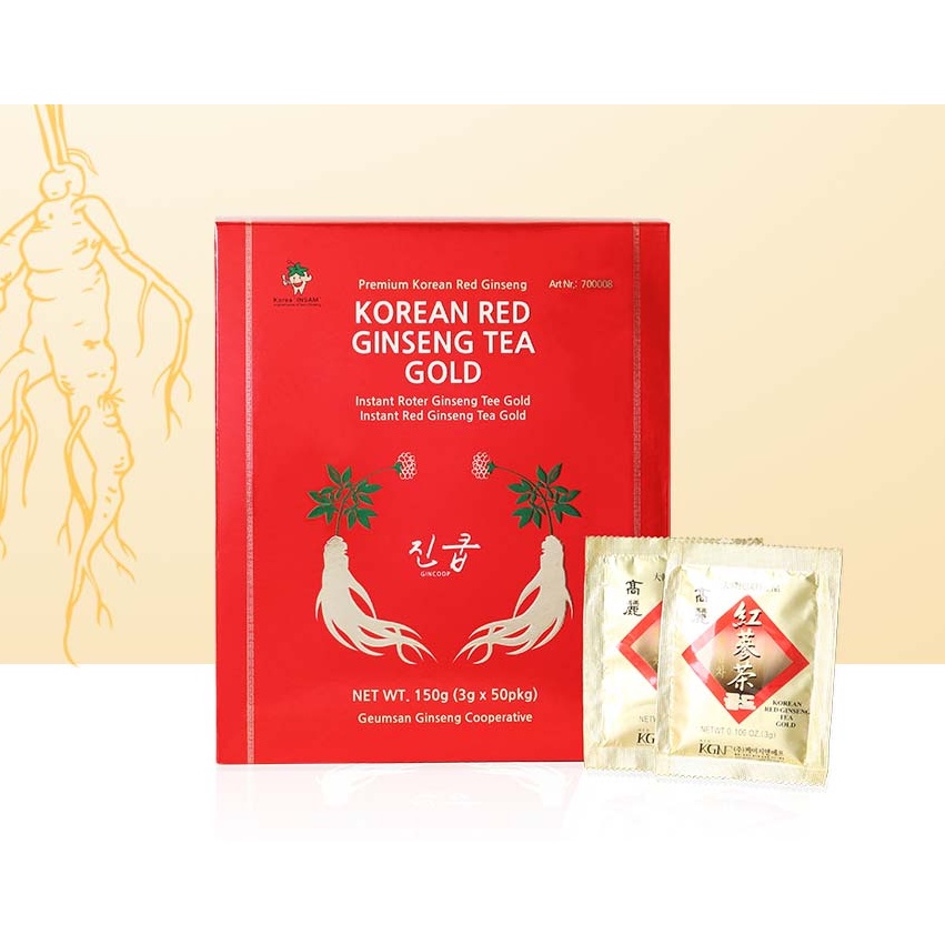 [korean Red Ginseng] Korean Red Ginseng Tea Gold 3g X 50ea Shopee