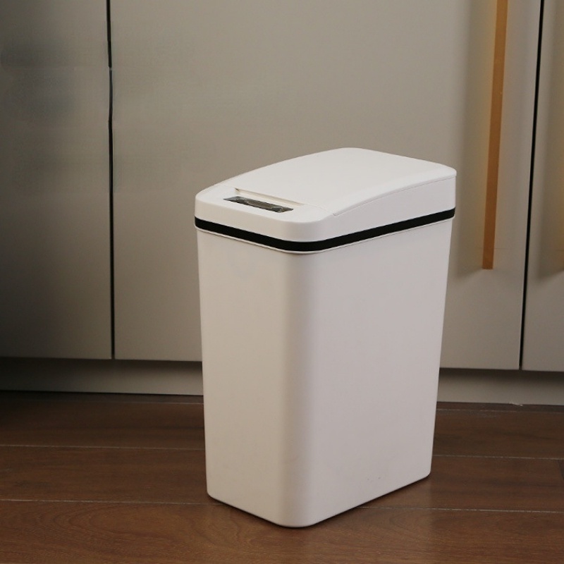 11L Smart Trash Can Rectangular Automatic Sensor With Lid Kitchen Large ...