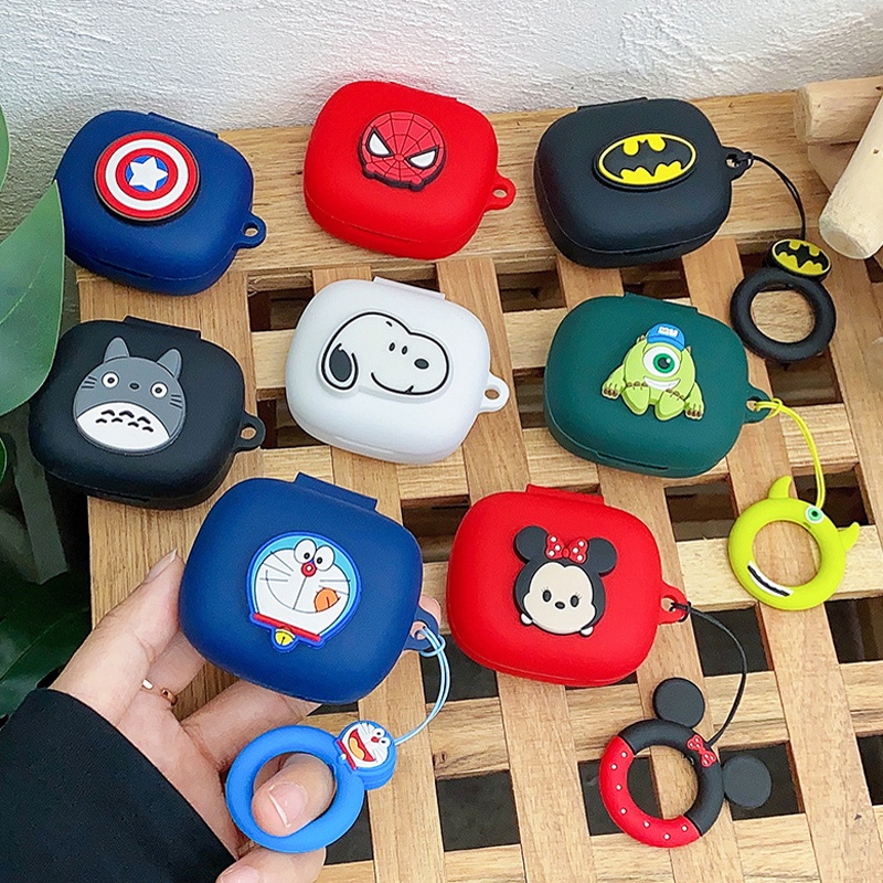 funny Cartoon Case For SoundPEATS True Air2 case with Ring rope ...