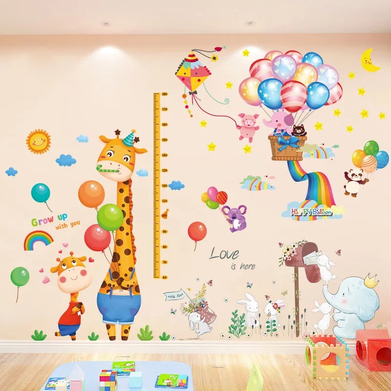 [wuxiang] 3d Three-Dimensional Measurement Height Sticker Ruler Wall ...