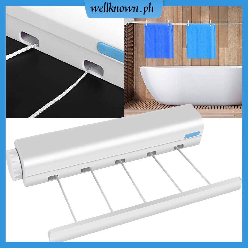 Retractable Outdoor Clothesline Wall Mounted Clothes Dryer Line ...
