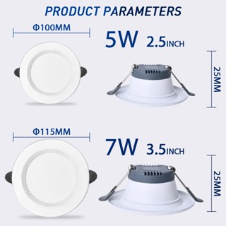 Tri-Color Pin Light Down Light Recessed Pin Light Panel Ceiling Light 5 ...