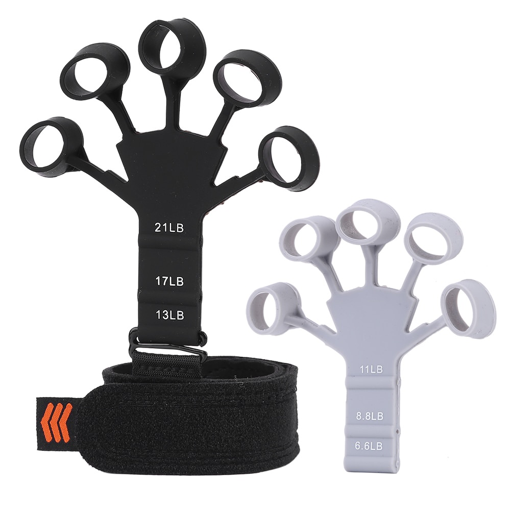 2pcs Finger Gripper Silicone Grip Device 6 Resistant Finger Exercise ...
