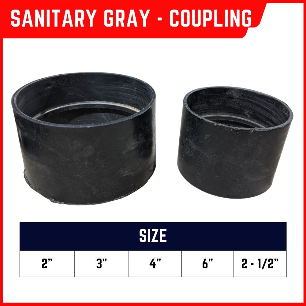 Sanitary PVC Fittings Gray Coupling 6" (SGCO6) Sold per pc | Shopee ...