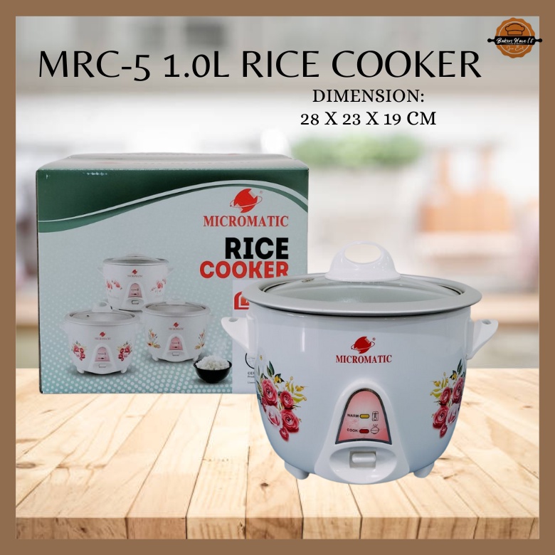 MICROMATIC RICE COOKER 1.0 LITER/ RICE COOKER WITH PADDLE/ RICE COOKER ...