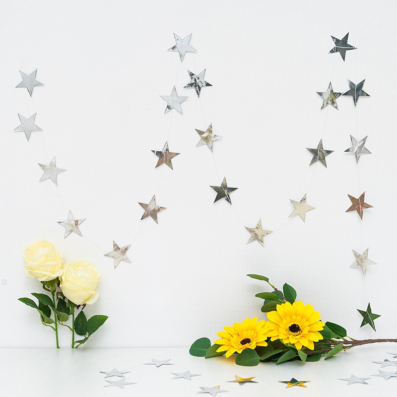 Glitter Star Banner Flags Design Background Design For Wall Baby Shower ...
