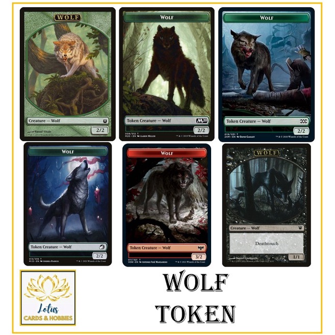 Magic the Gathering | Wolf Token | Shopee Philippines