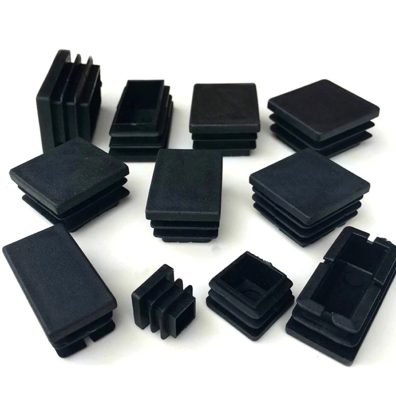 Plastic cover-Built-in Rubber Footing Square Rectangular Tube Rubber ...