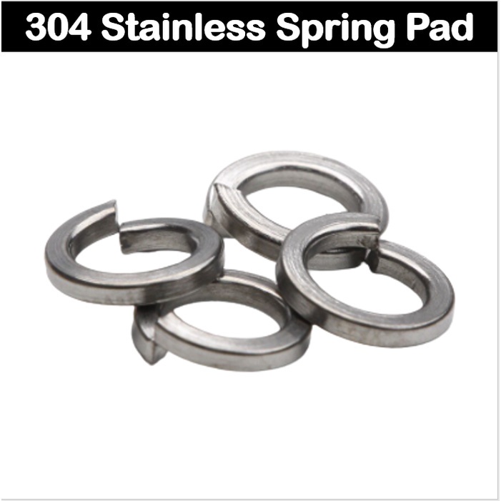 RTK M6 M8 M10 M12 304 Stainless Spring Pad 25pcs/40pcs/50pcs/60pcs ...
