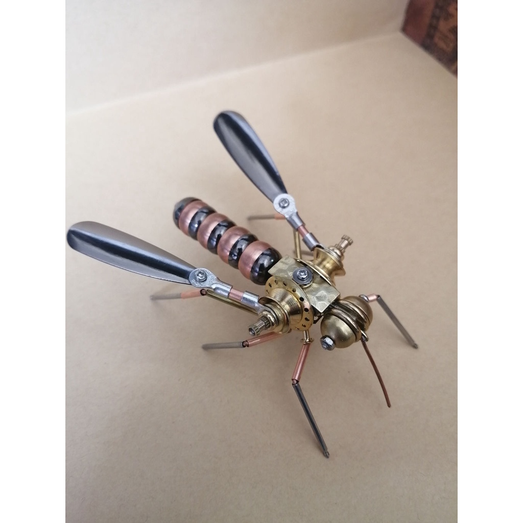 Punk Style Mechanical Insect All-Metal Mosquito Shape Bionic ...