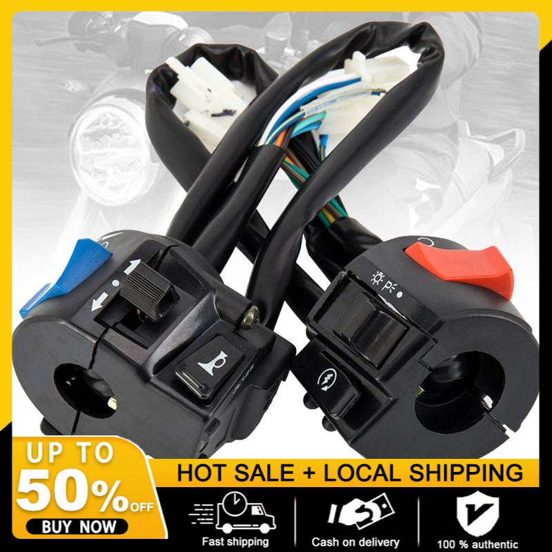 【Fast Delivery】Left And Right Switch (universal ) Motorcycle Handlebar ...