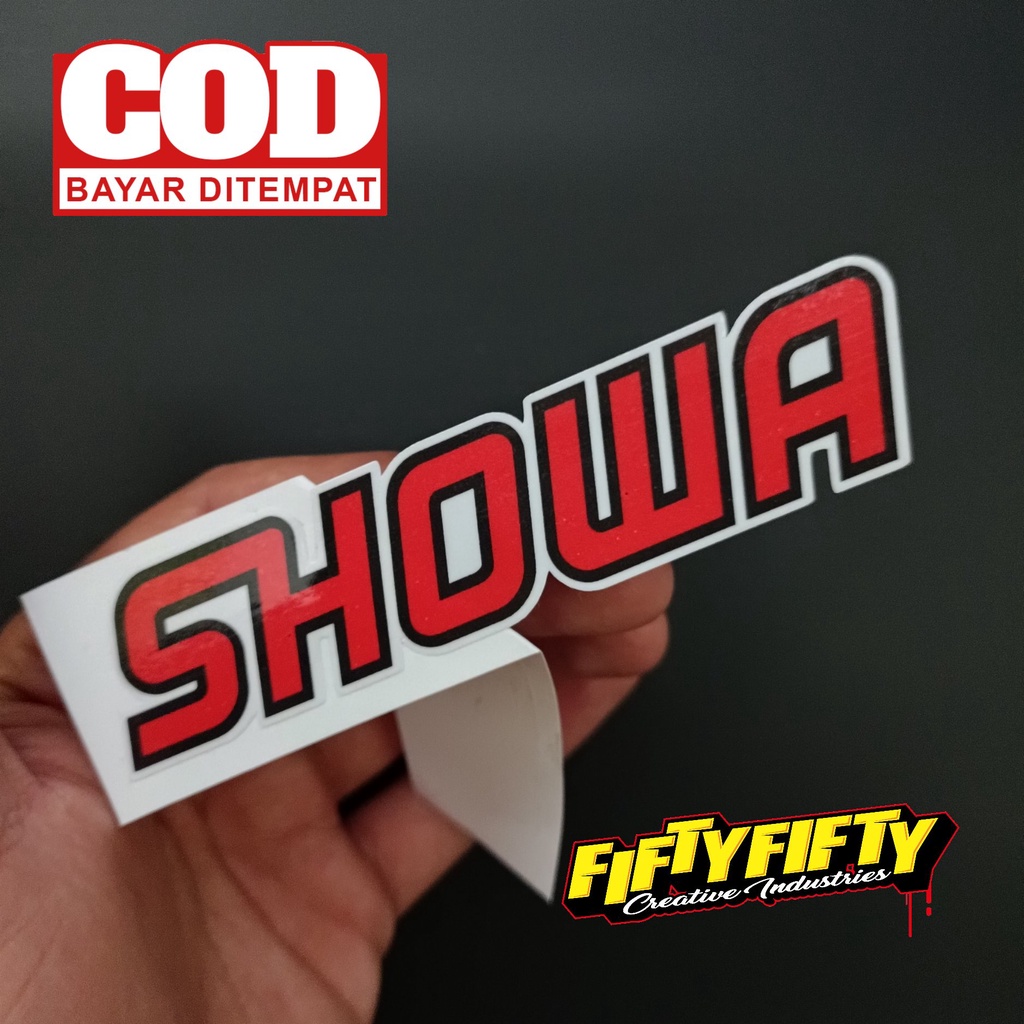 Showa Print Cut Sticker Glossy Lamination Printing Sticker Motorcycle ...