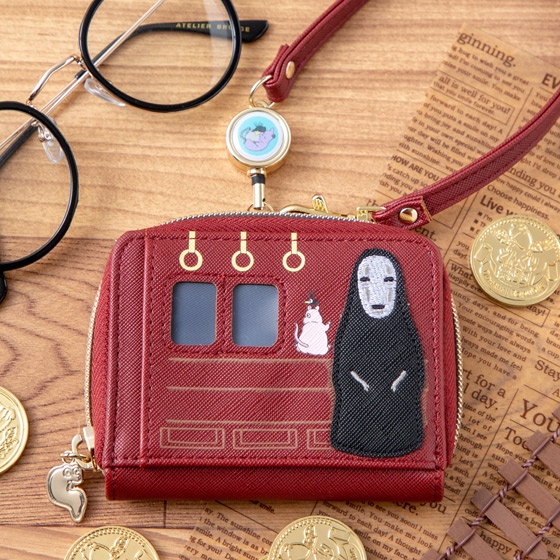 Spirited Away no face coin purse and card case with reel STUDIO GHIBLI ...